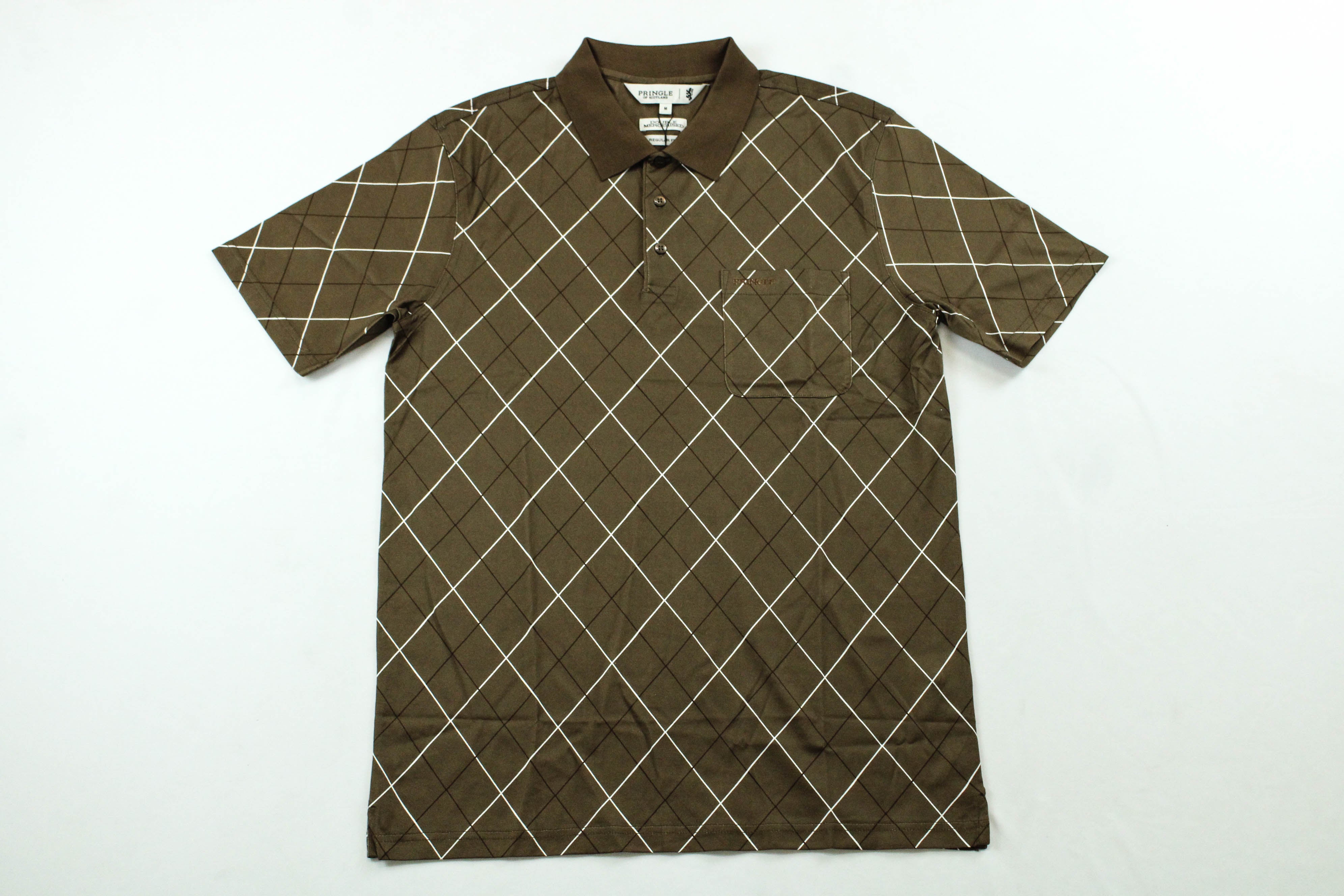 Pringle Stone Brown Double Mecerized Golfer