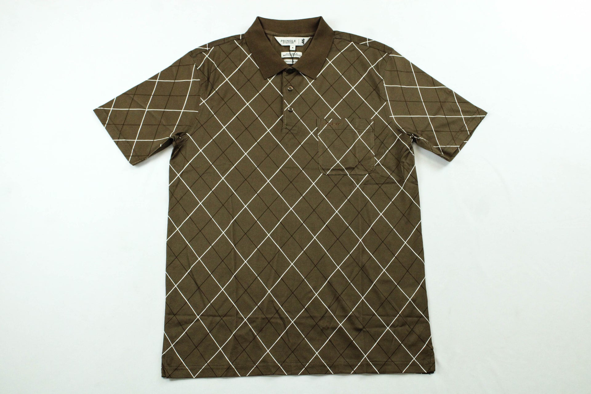 Pringle Stone Brown Double Mecerized Golfer