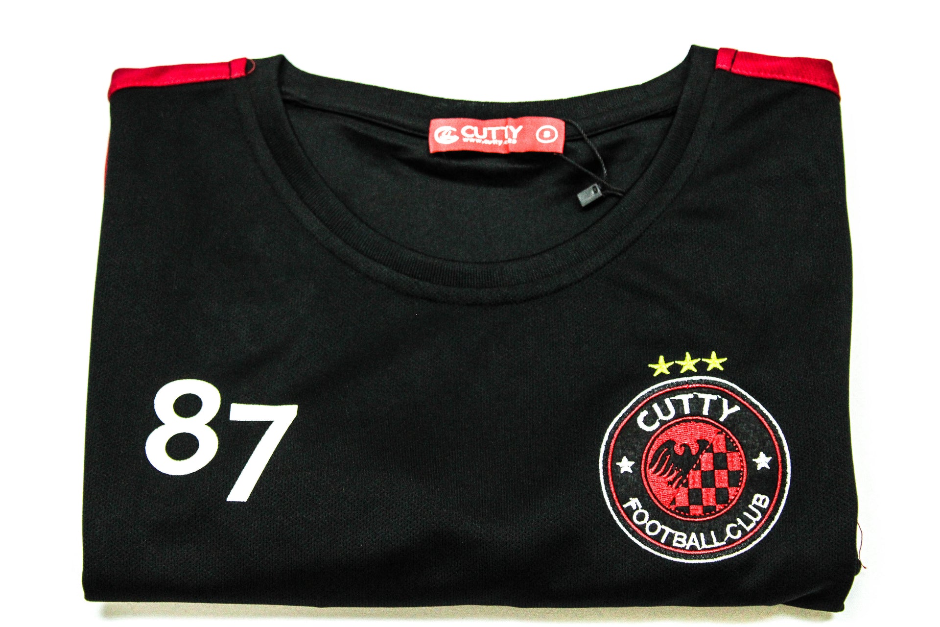 Cutty German Soccer T Shirt Black C Frozen