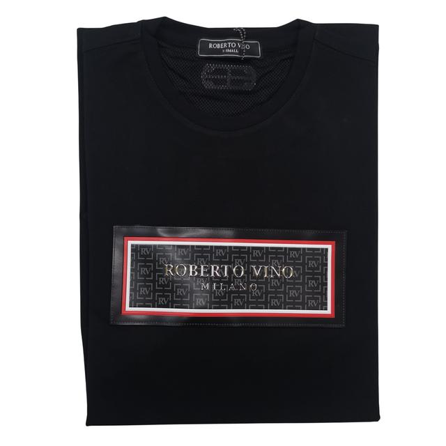 Roberto Vino Rect Milano Black T Shirt - BOSSINI SA