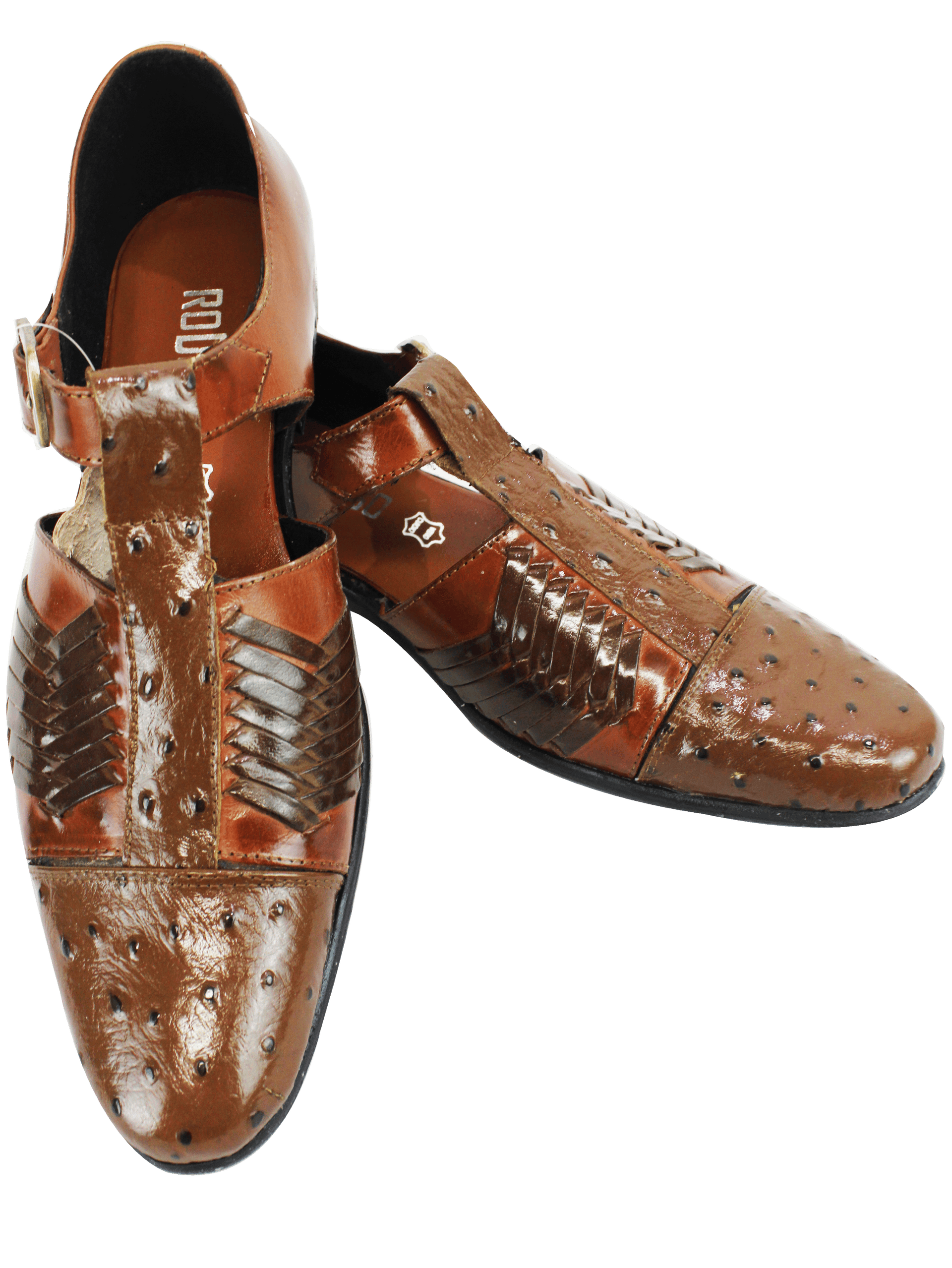 Rodrigo Cognac Brown Leather Sandal Shoe