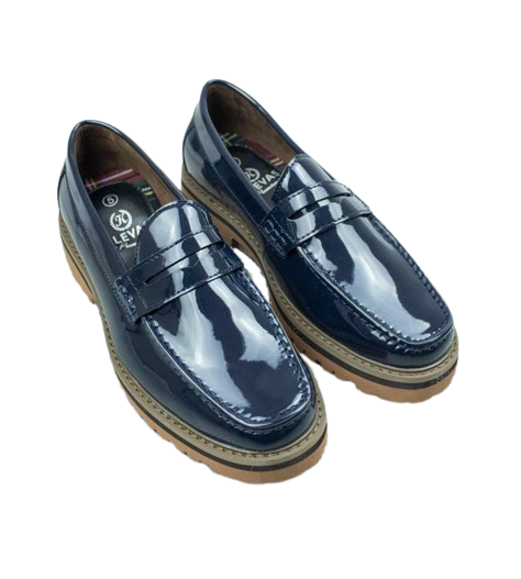 K7 Klevas Men's Navy Moc Shoes