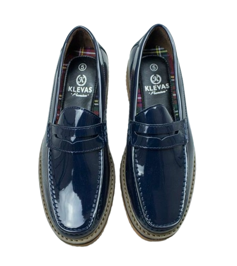 K7 Klevas Men's Navy Moc Shoes