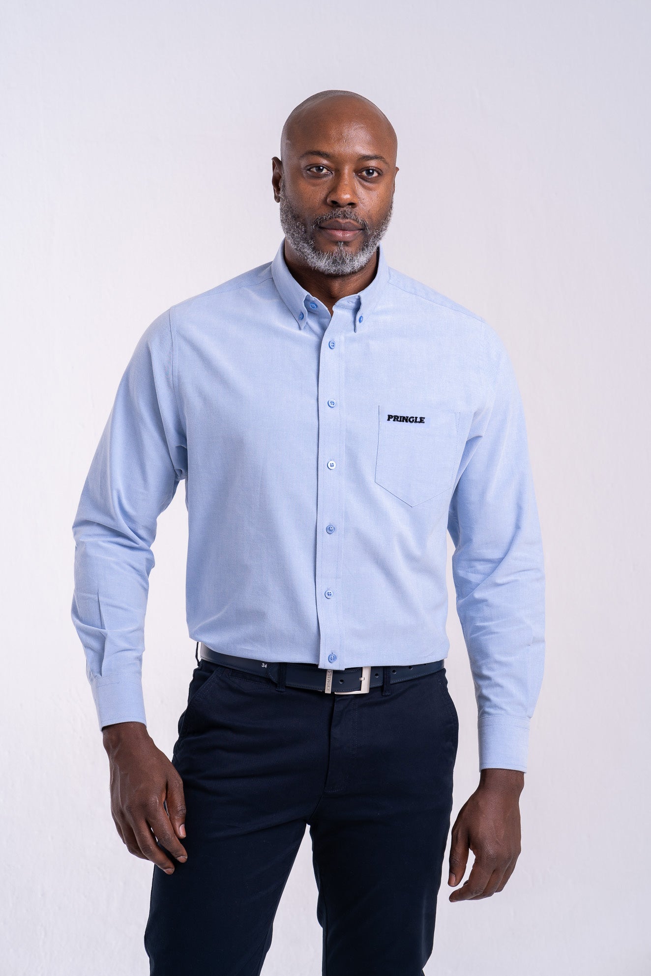 Pringle Of Scotland Classic Fit Light Blue