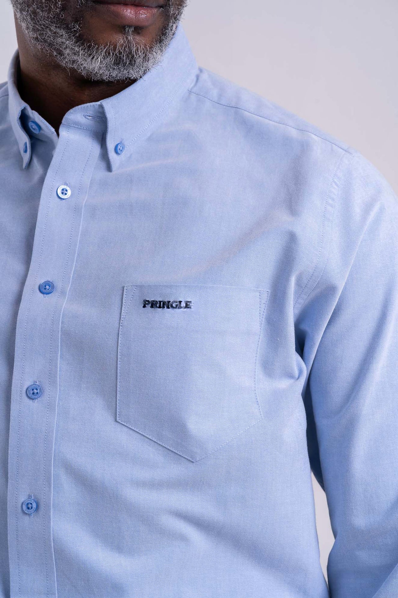 Pringle Of Scotland Classic Fit Light Blue