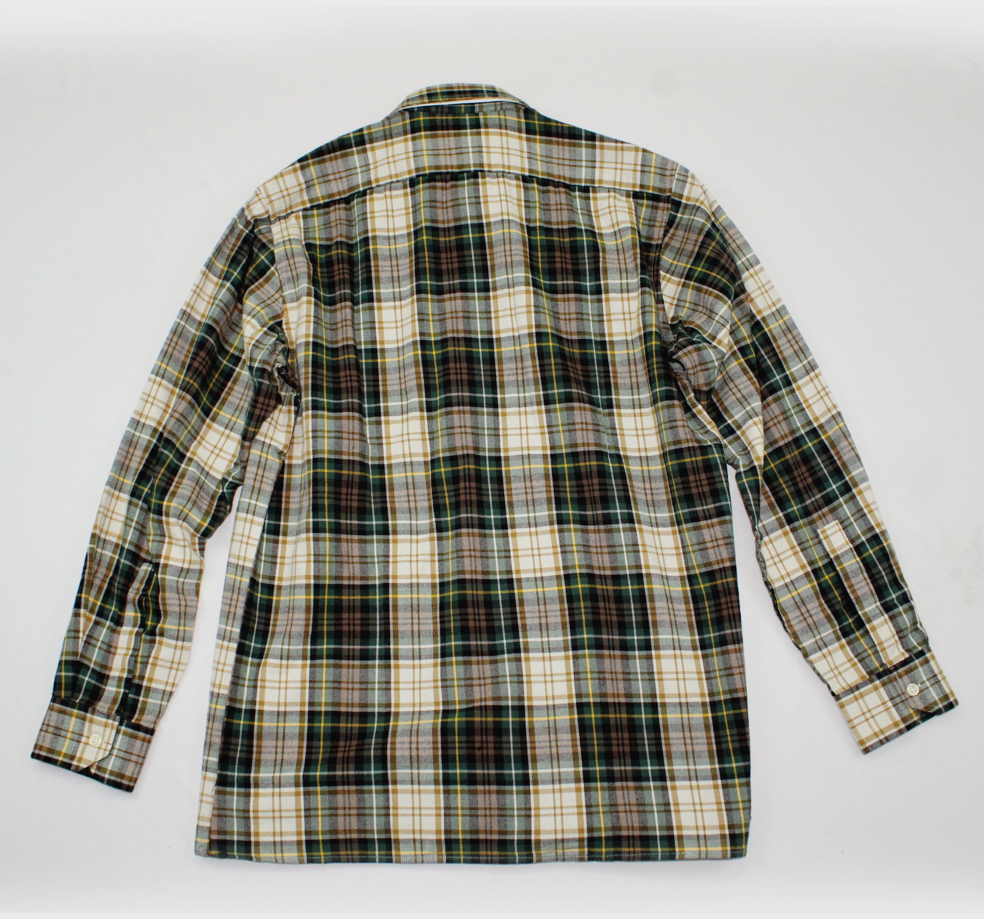 VIYELLA Monatic LS Khaki Green Shirt