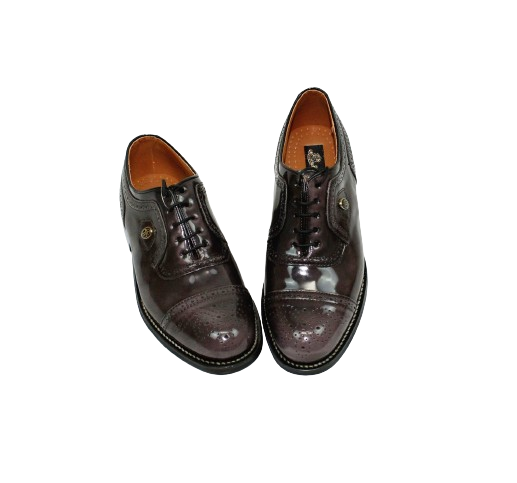 Bishop Leather Grape Brogue Shoe