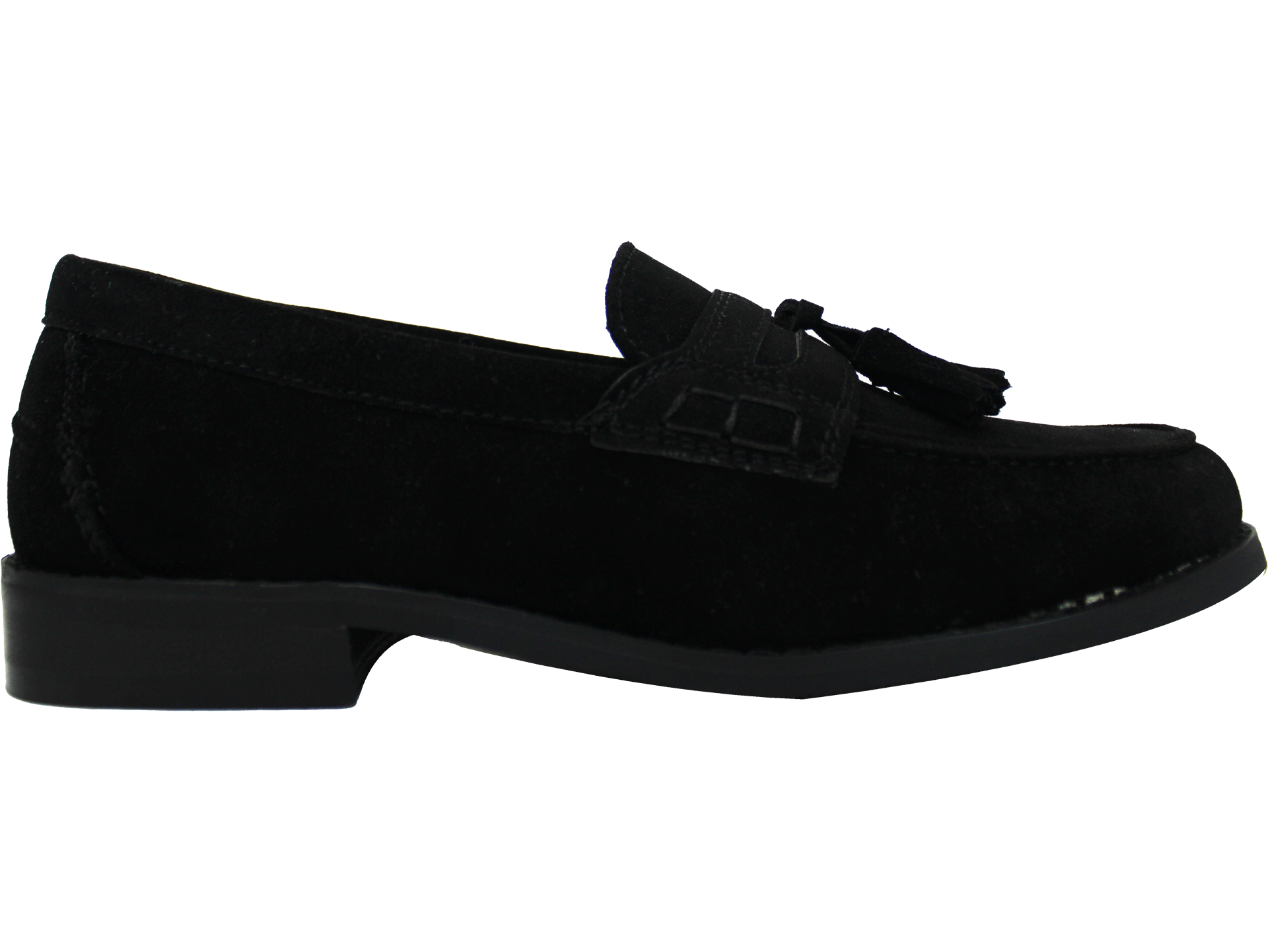 P CROUCH & CO Black PU Suede