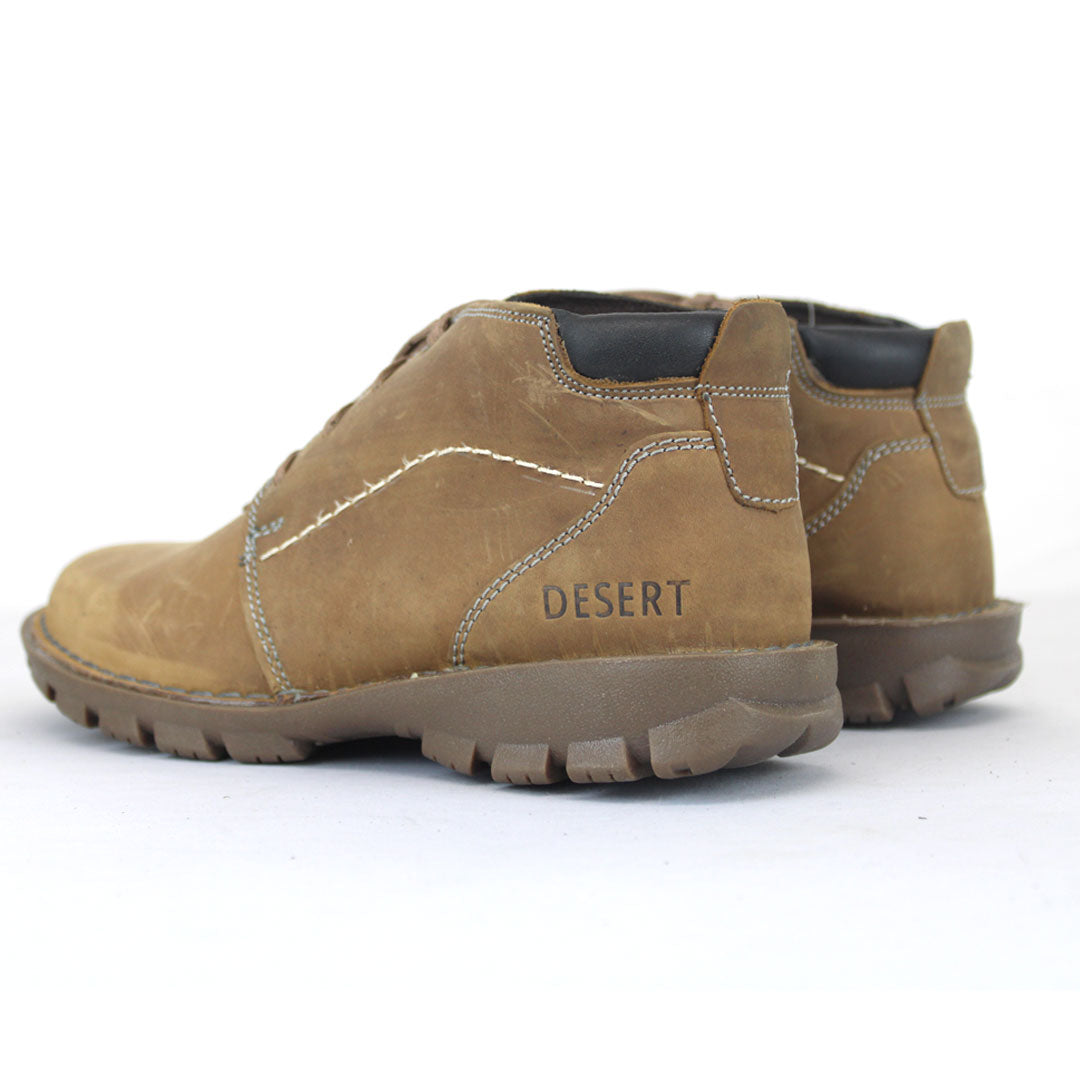 Desert Vellie Leather Cat Tan Boot - BOSSINI SA