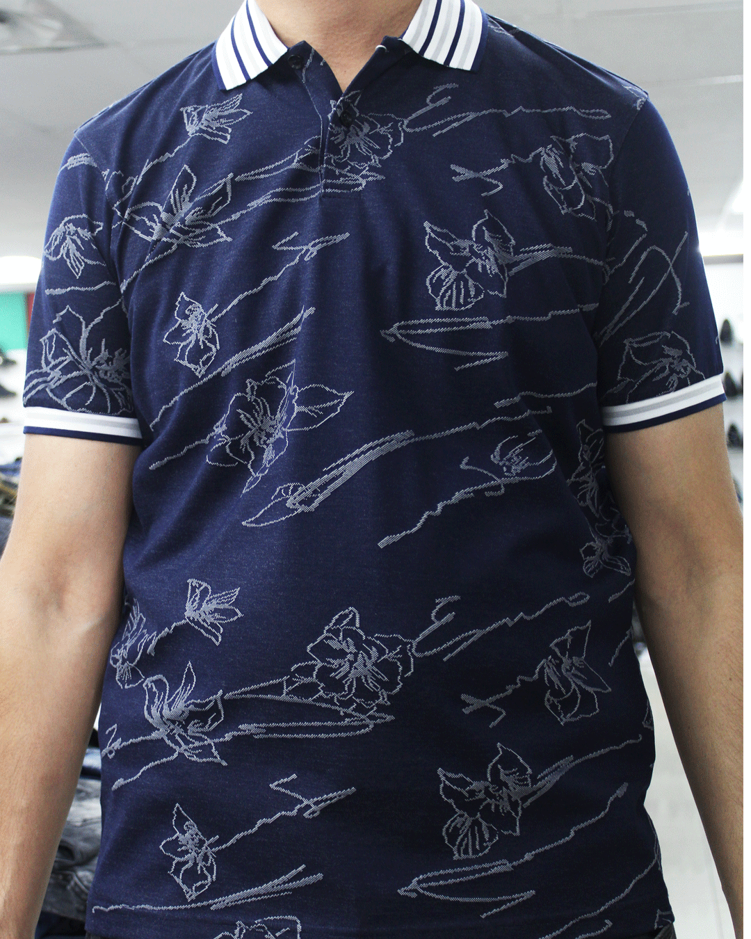 Rossini Italian Navy Golfer Double Mercerized - BOSSINI SA