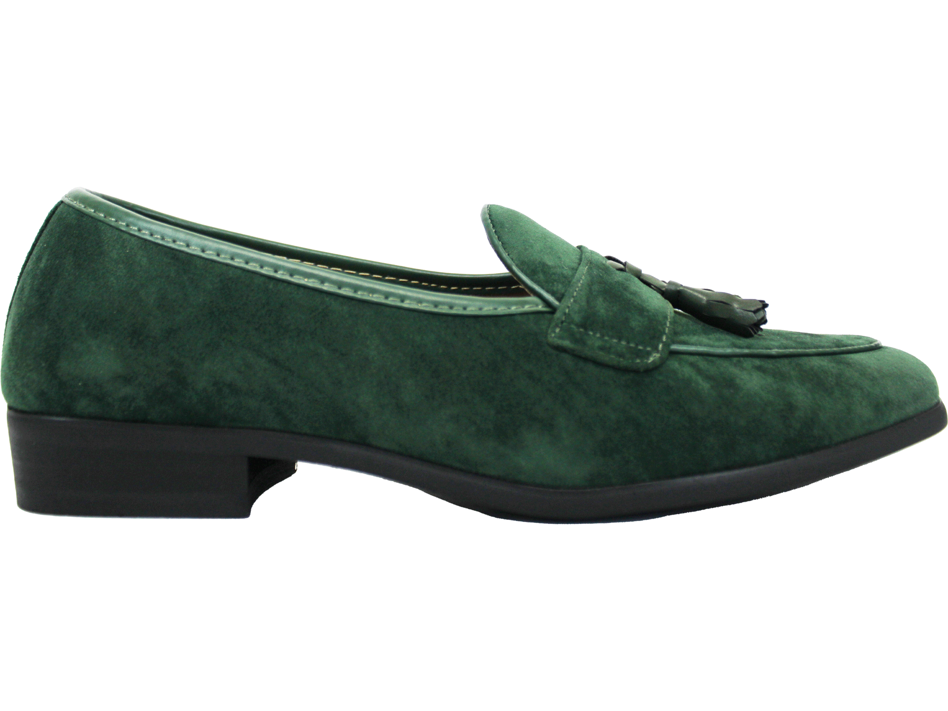 P CROUCH & CO Green Suede