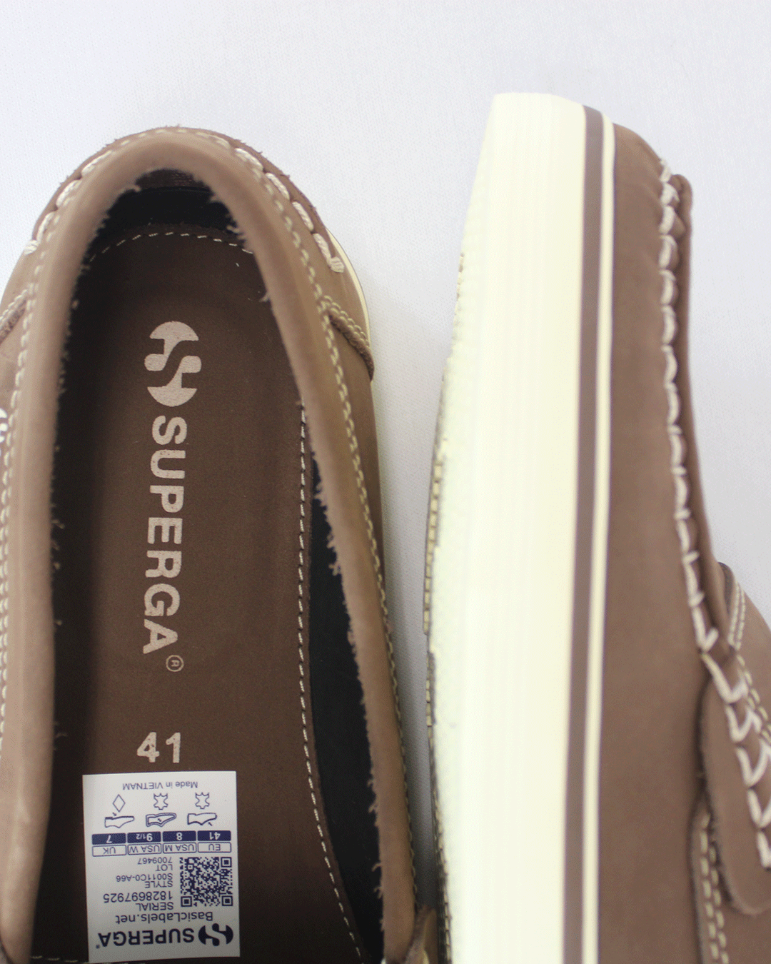 SUPERGA Brown Moccasin