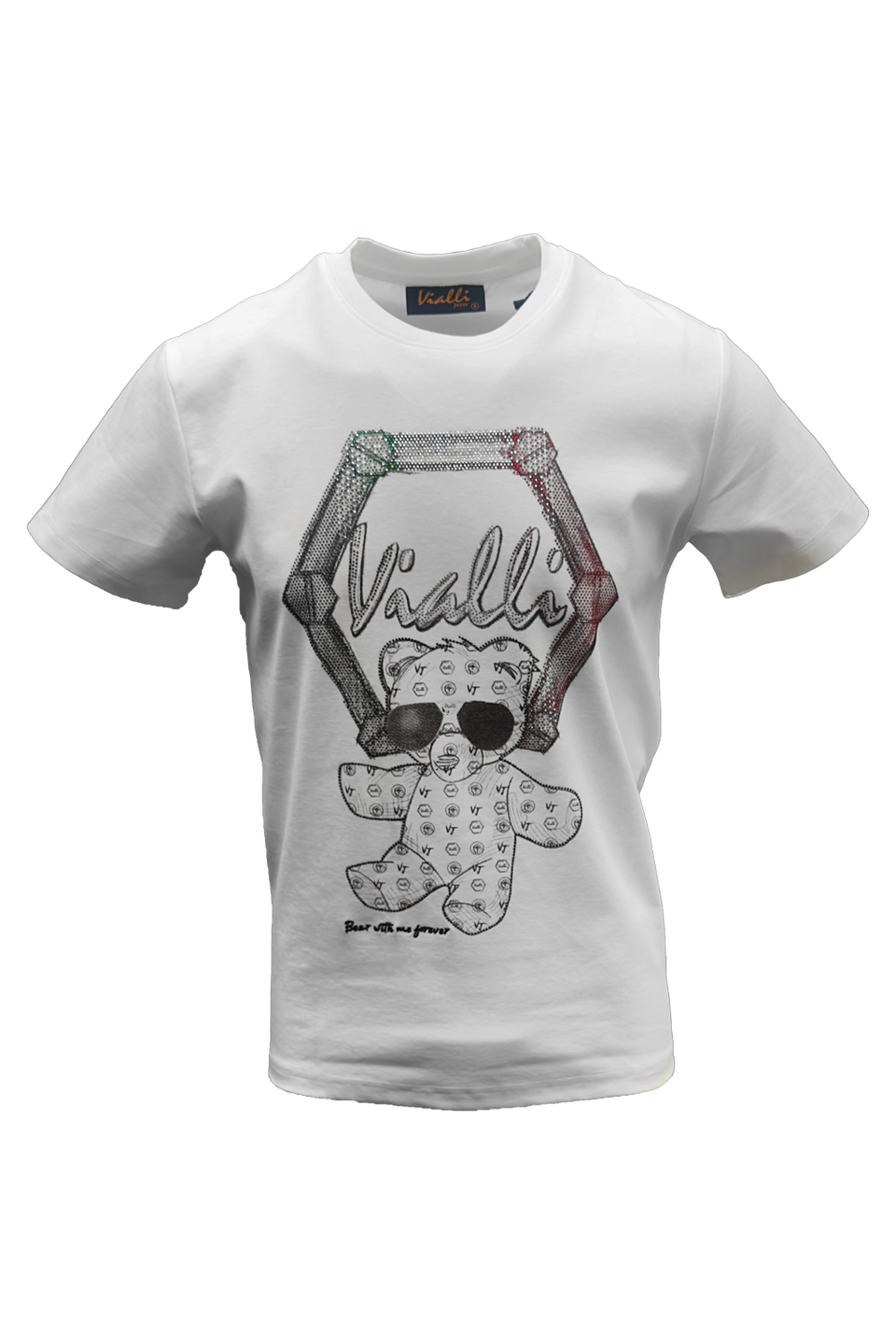 Vialli White Teddy Harvey T Shirt - BOSSINI SA