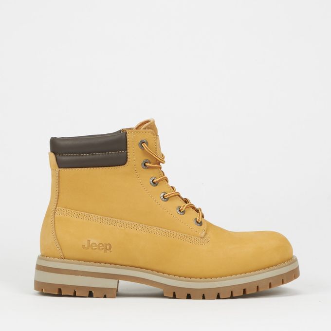Jeep Men's Honey Leather Rugged worker Boot