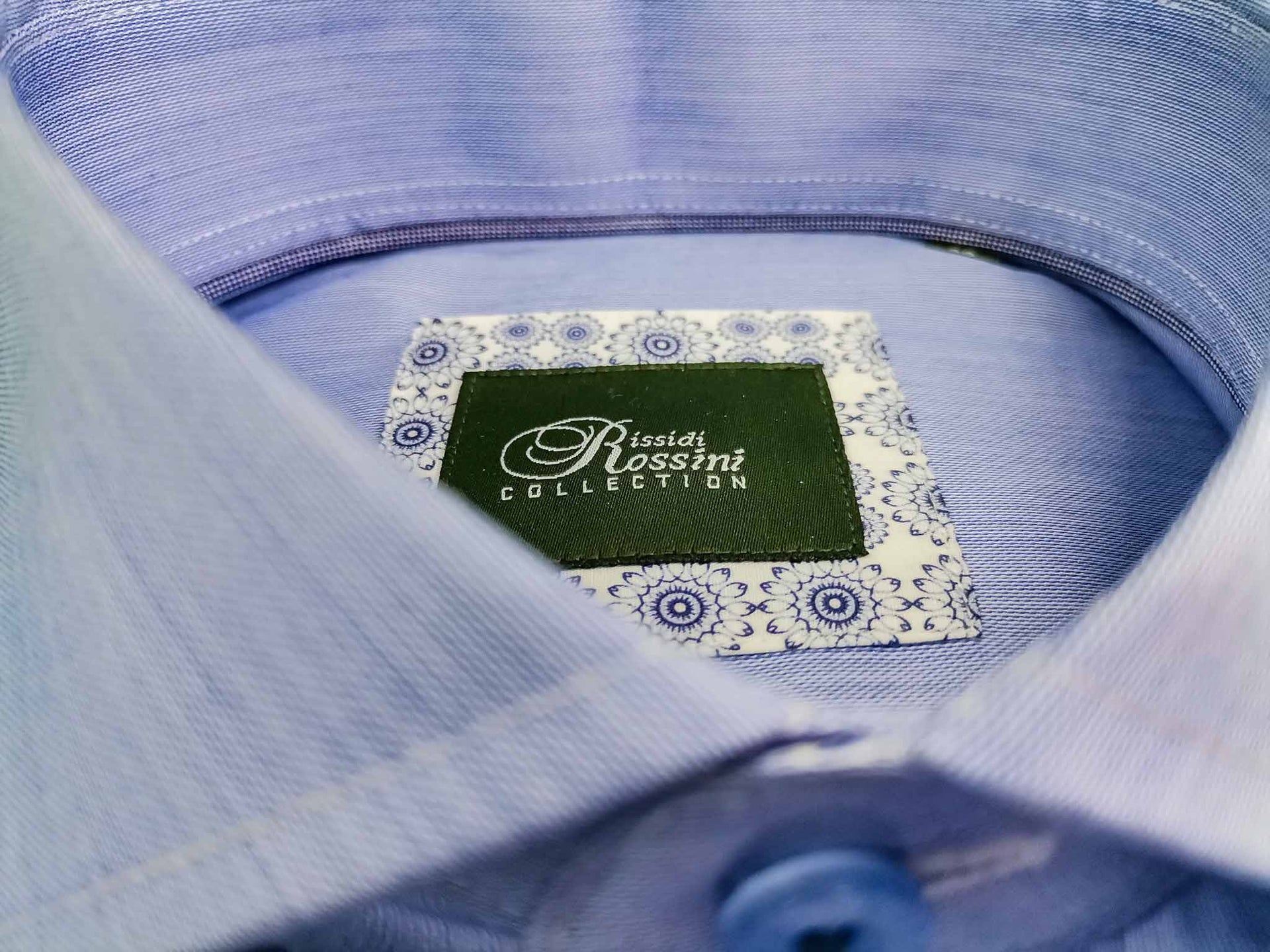 Rossini Blue Oxford Men's Shirt