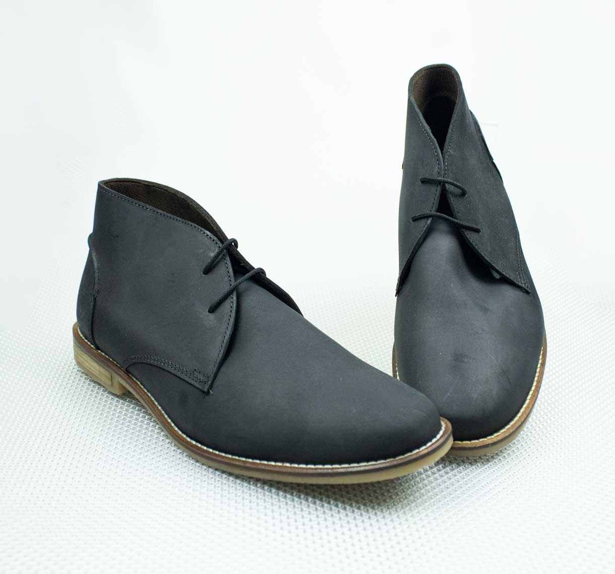 Old Khaki Black Leather Boot