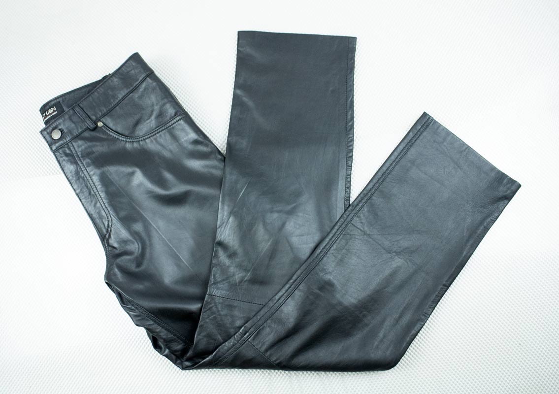 Leather Point Trouser Black