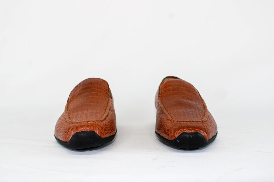 RM MMS CROC LEATHER RUST