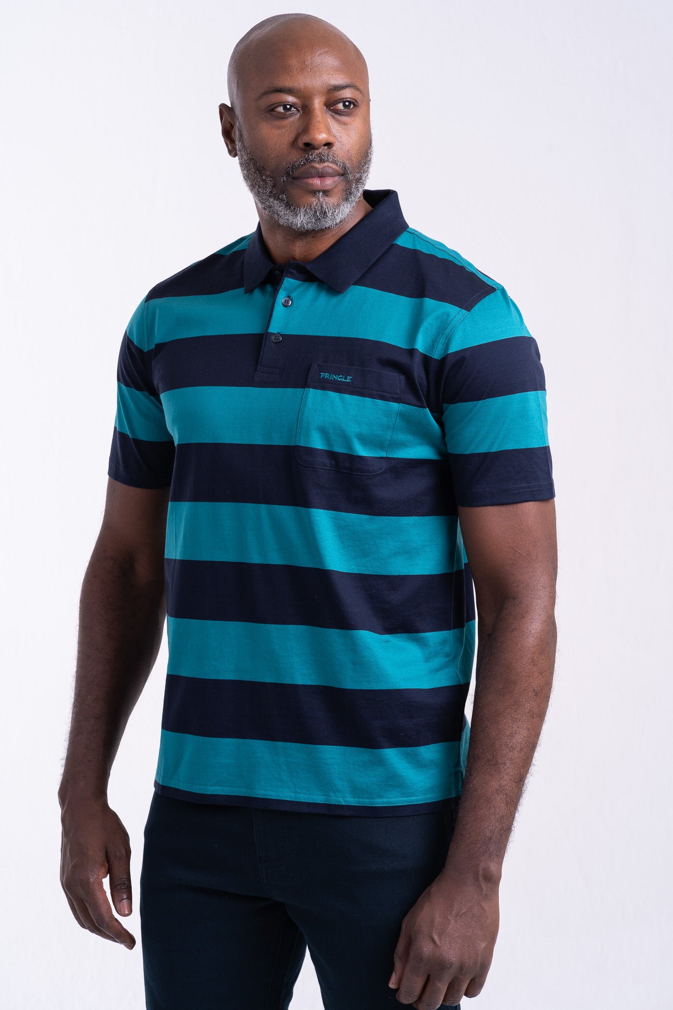 Pringle Teal Golfer Double Mercerized