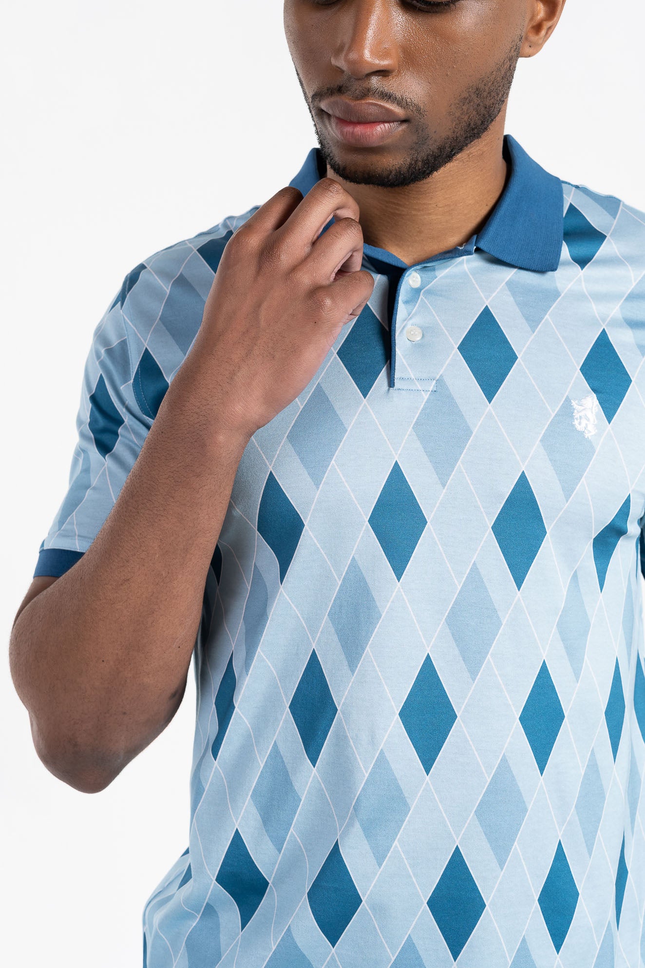 Pringle Teal Golfer Mercerised